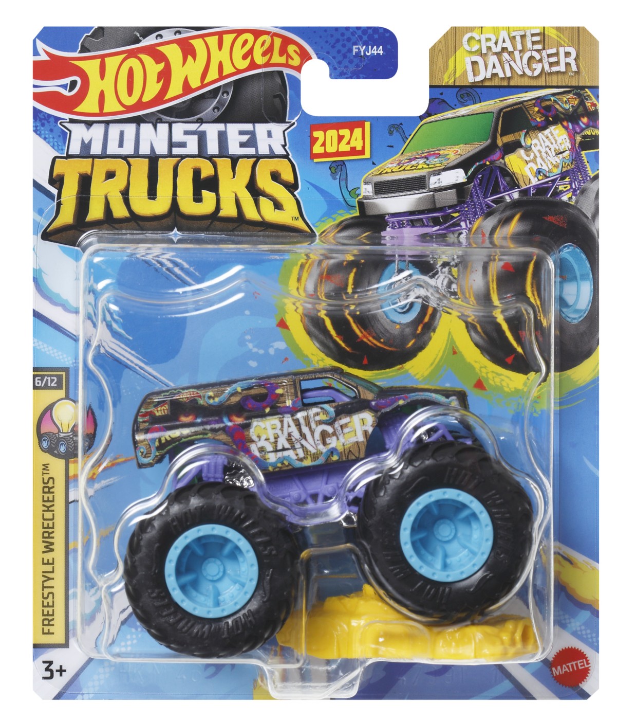 HOT WHEELS MONSTER TRUCK MASINUTA CRATE DANGER SCARA 1:64 SuperHeroes ToysZone - Eurostoc.ro