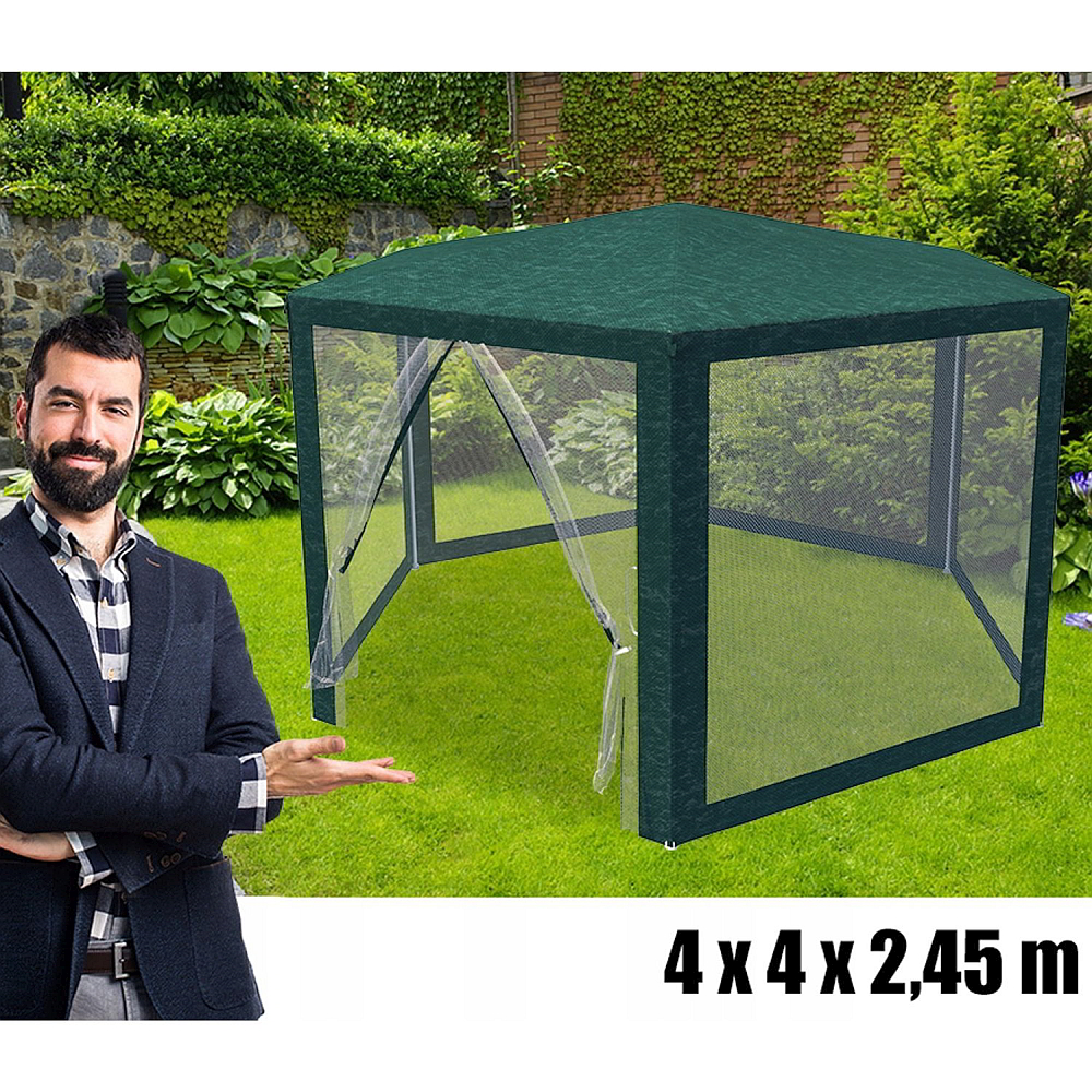 RESIGILAT - Cort Pavilion Hexagonal cu Diametru 4m si 6 Pereti Laterali ...