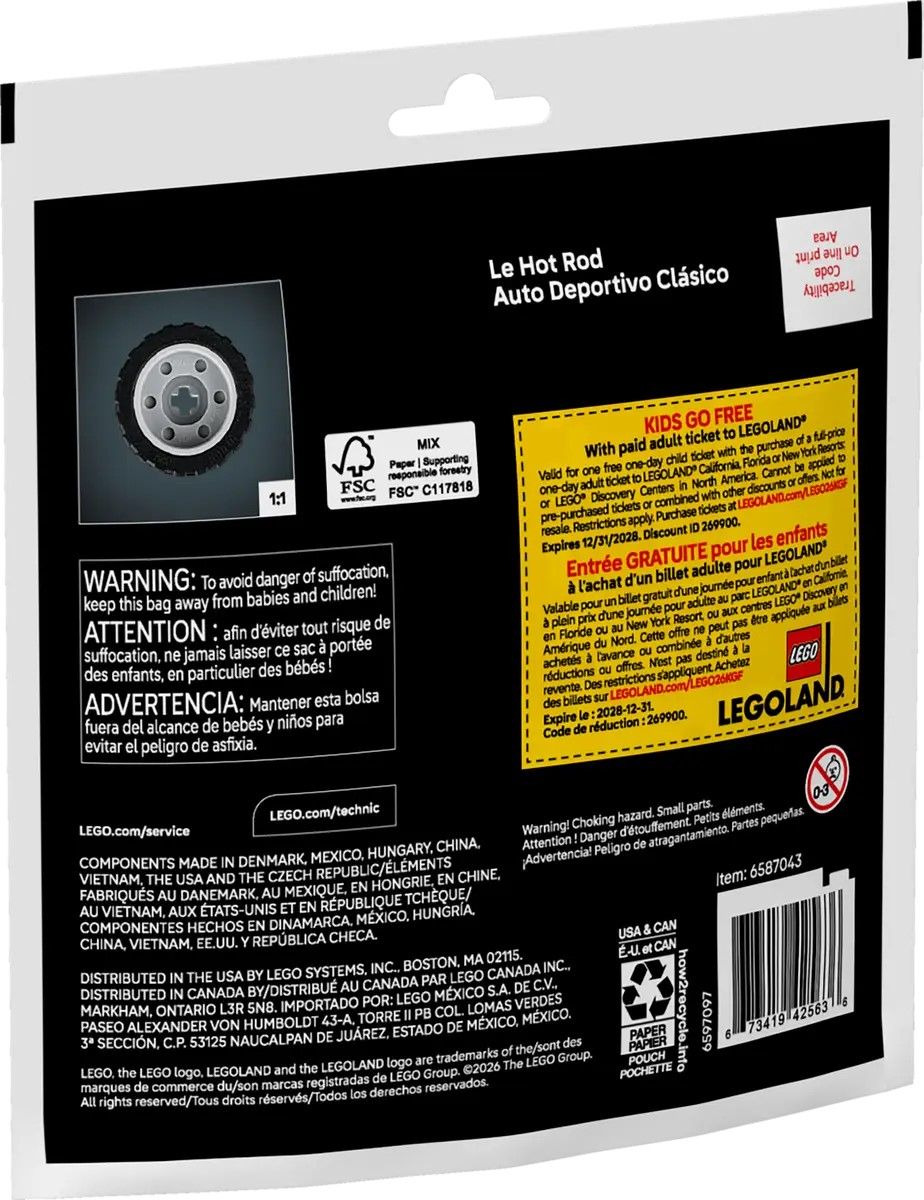 LEGO TECHNIC MASINA HOT ROD 30735 SuperHeroes ToysZone - Eurostoc.ro