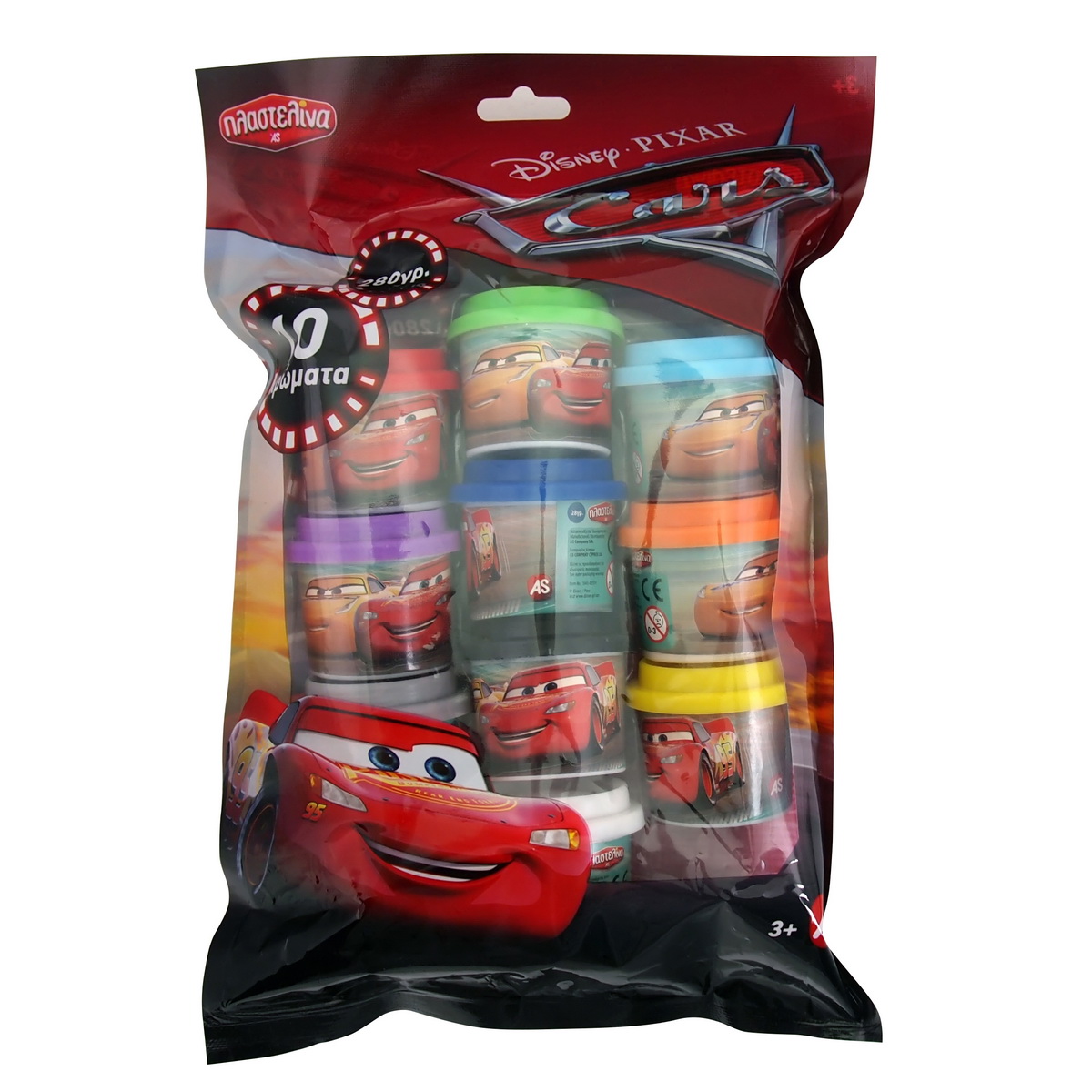 SET 10 BORCANASE CU PLASTILINA CARS SuperHeroes ToysZone - Eurostoc.ro