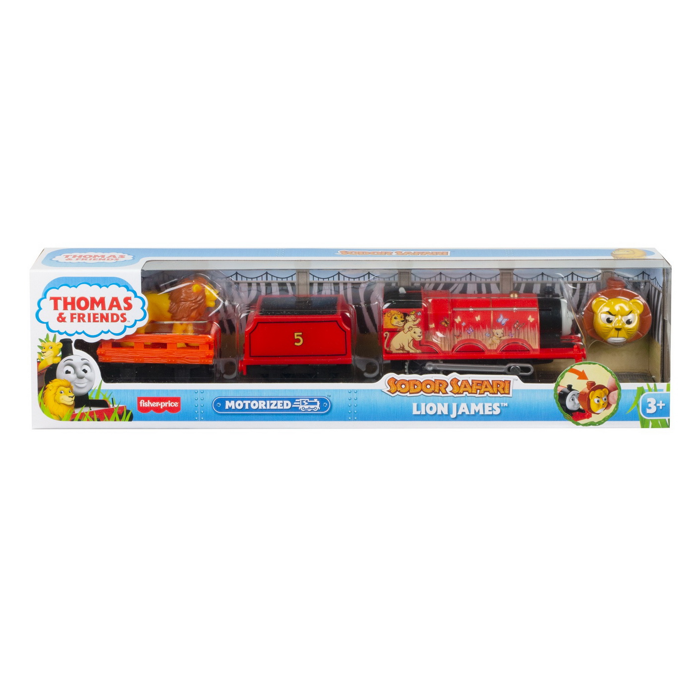 THOMAS LOCOMOTIVA MOTORIZATA SAFARI LION JAMES SuperHeroes ToysZone ...