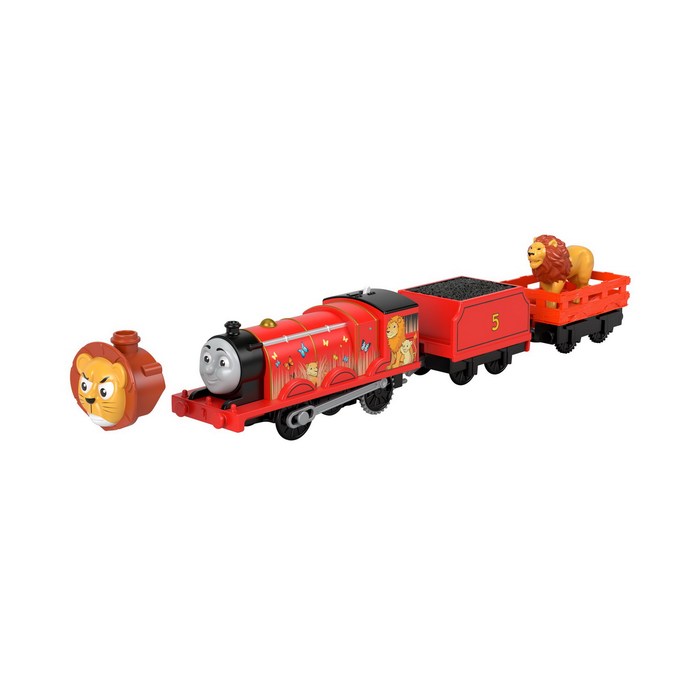 THOMAS LOCOMOTIVA MOTORIZATA SAFARI LION JAMES SuperHeroes ToysZone ...