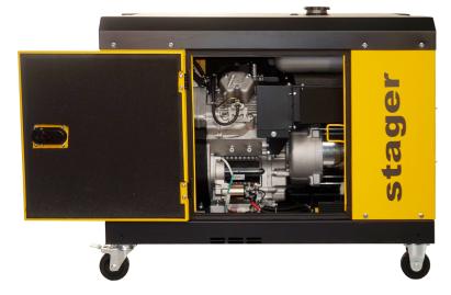 Stager YDE15000T3 Generator insonorizat 14kVA, 19A, 3000rpm, trifazat ...